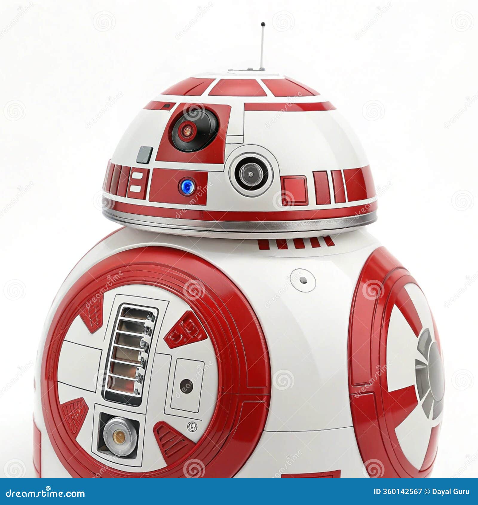 Futuristic Red and White Tech Device Isolated on Transparent Background ...