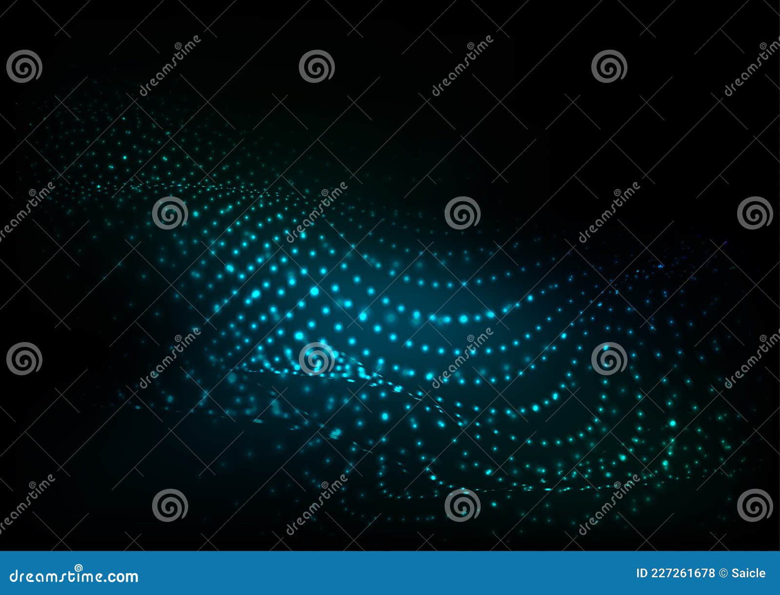 Futuristic Refracted Dotted Lines Waves Abstract Background Stock Vector - Illustration of ...