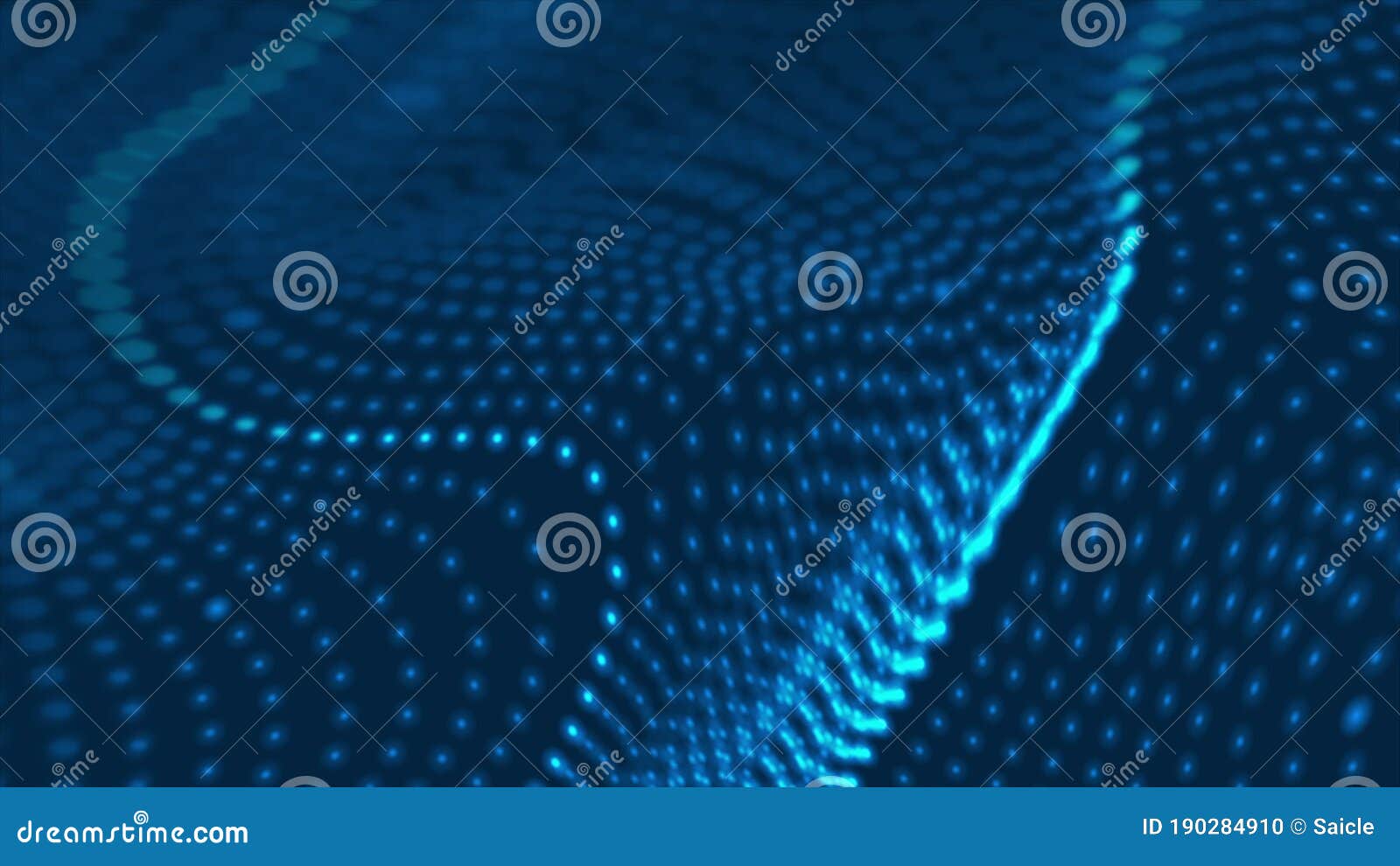 Futuristic Refracted Dotted Lines Waves Abstract Motion Background Stock Footage - Video of ...