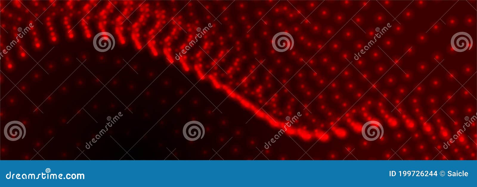 Futuristic Refracted Dotted Lines Waves Abstract Background Stock Vector - Illustration of ...