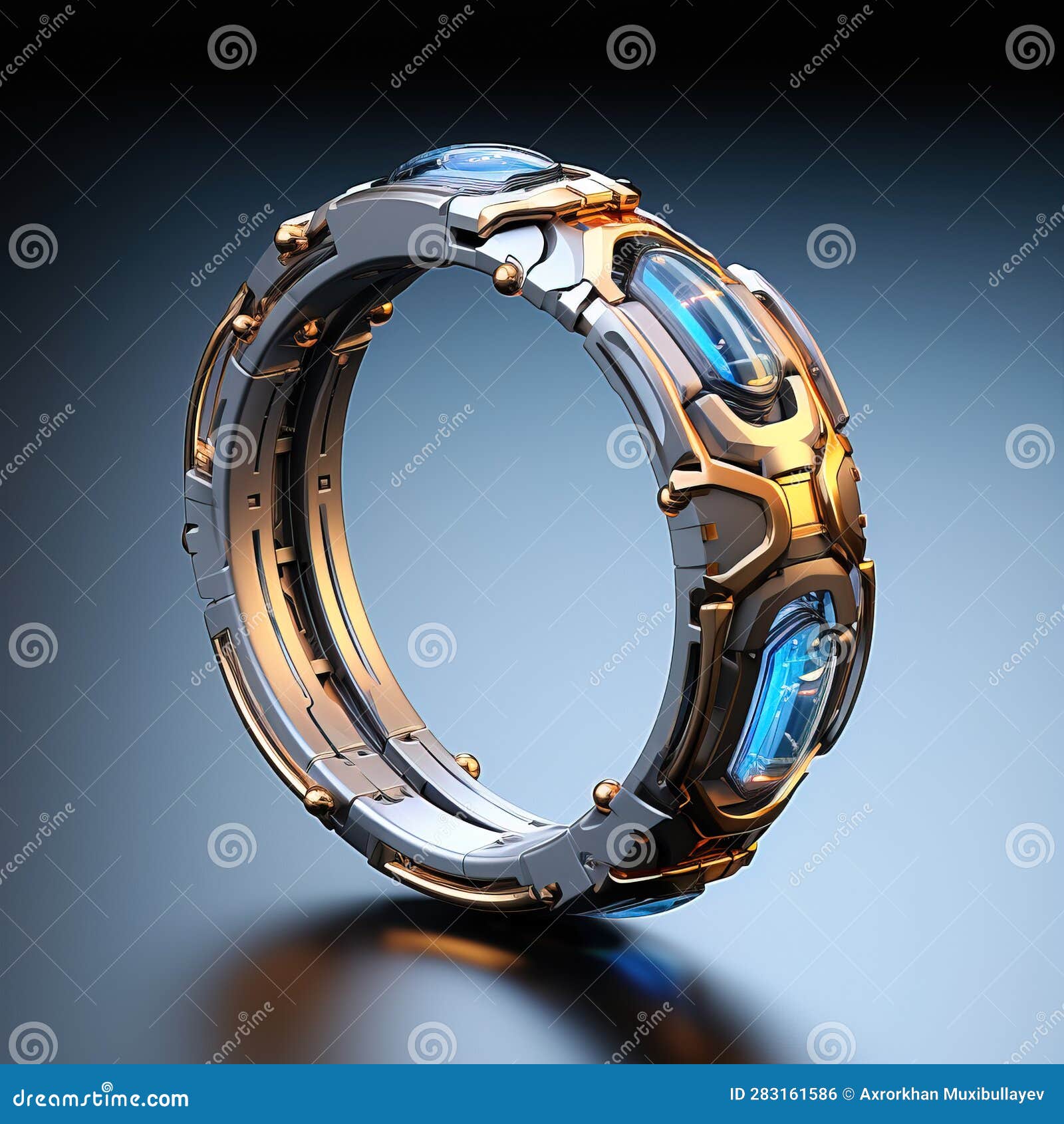 Futuristic Ring, Ai Generated Stock Illustration - Illustration of iron, futuristic: 283161586
