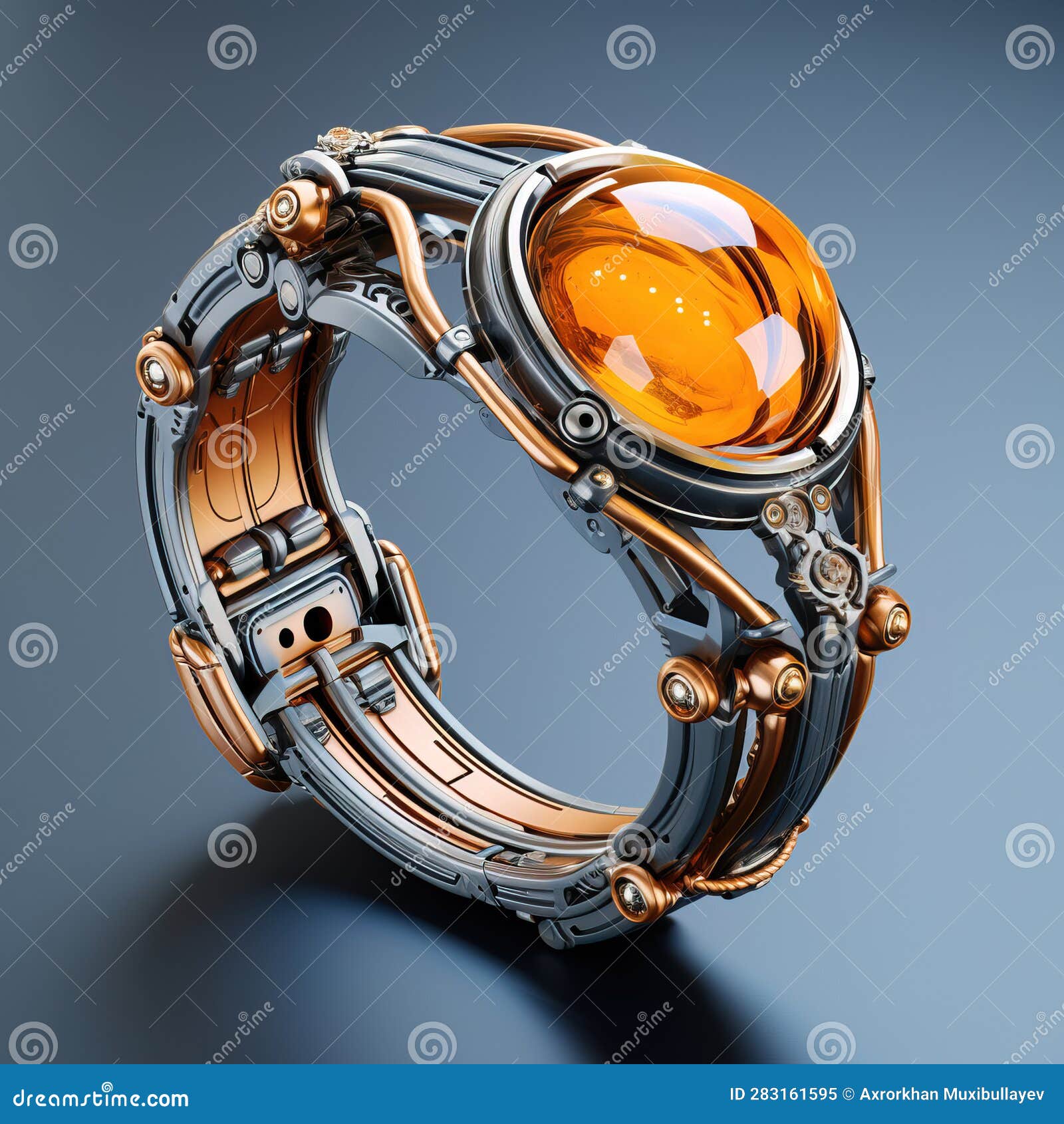 Futuristic Ring, Ai Generated Stock Illustration - Illustration of ...