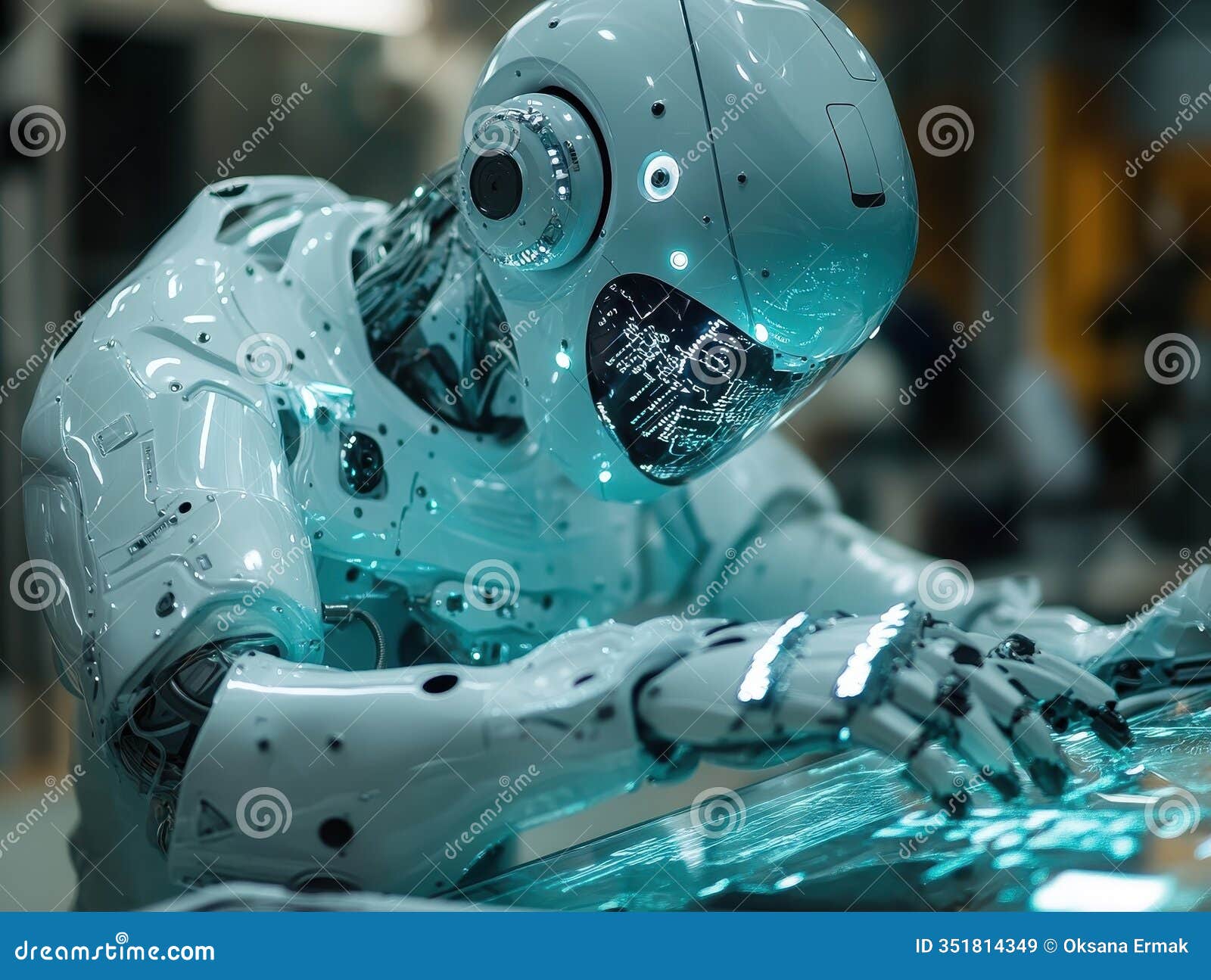 Futuristic Robot Hand Displaying Advanced Technology in Modern Machine ...