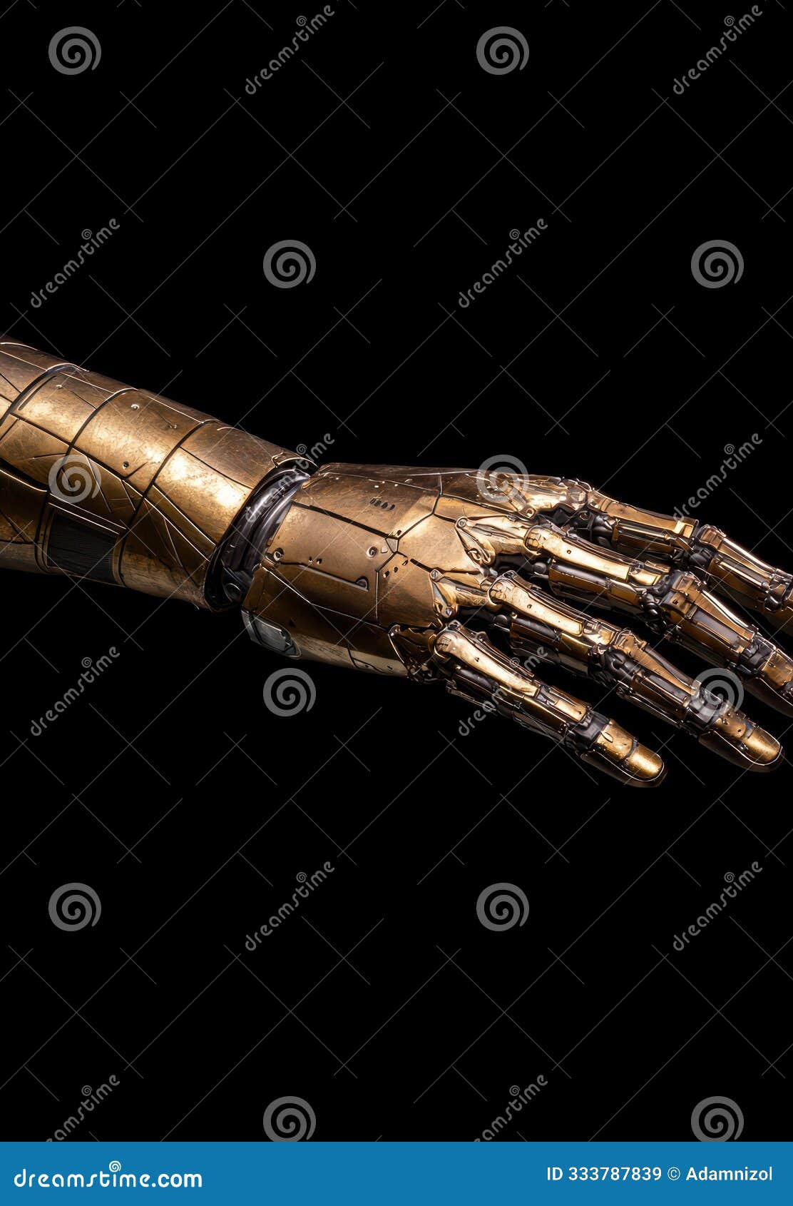 Futuristic Robotic Arm And Wooden Leg Prosthetics Against A White ...