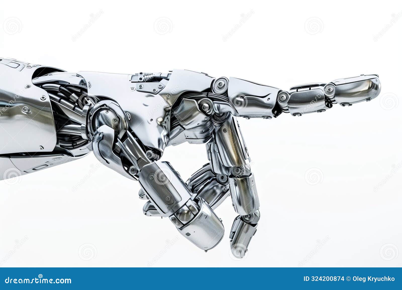 Futuristic Robotic Hand Design Showcasing Advanced Technology. Close-up ...