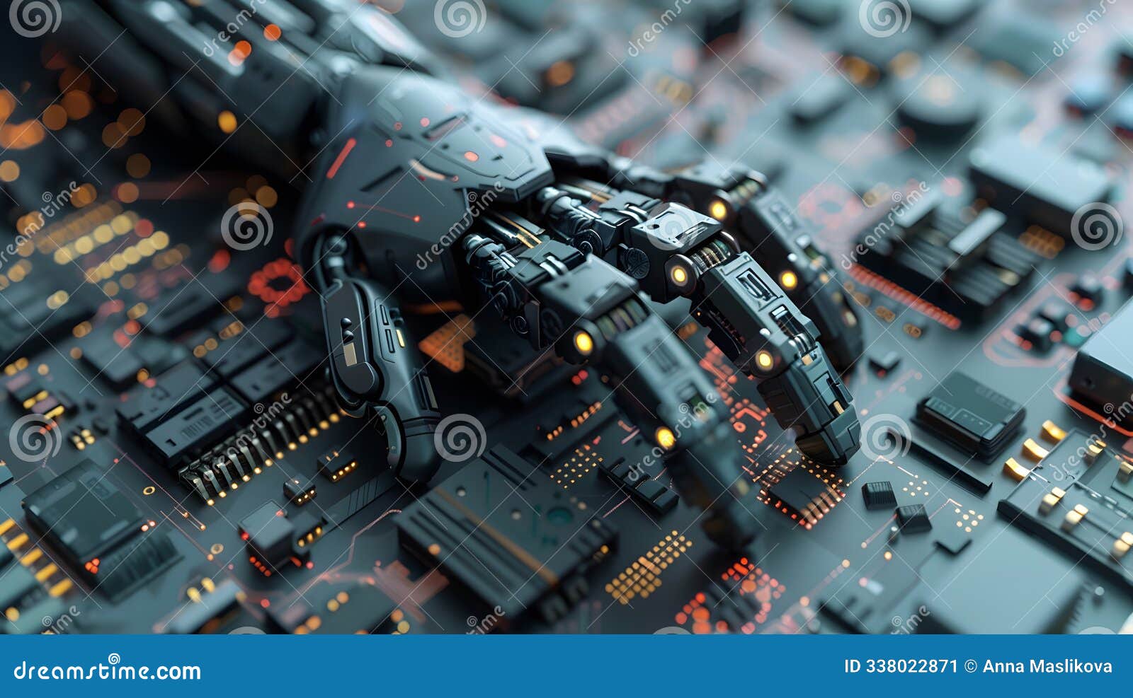 Exploring Advanced Robotics In A High-tech Lab Featuring A Humanoid Robot And Interactive ...