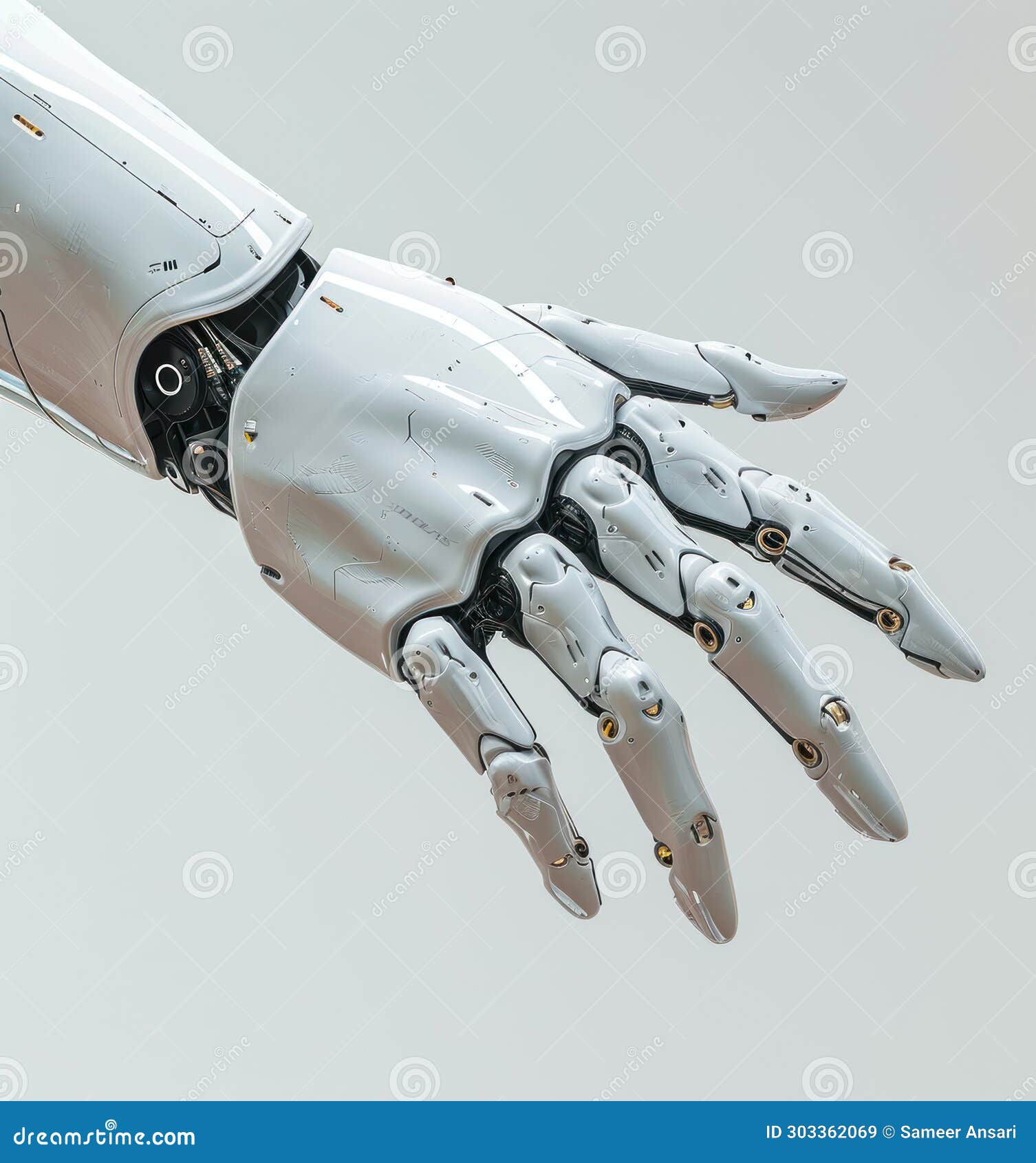 Futuristic Grasp Robotic Hand Embodies Cutting Edge Technology With ...