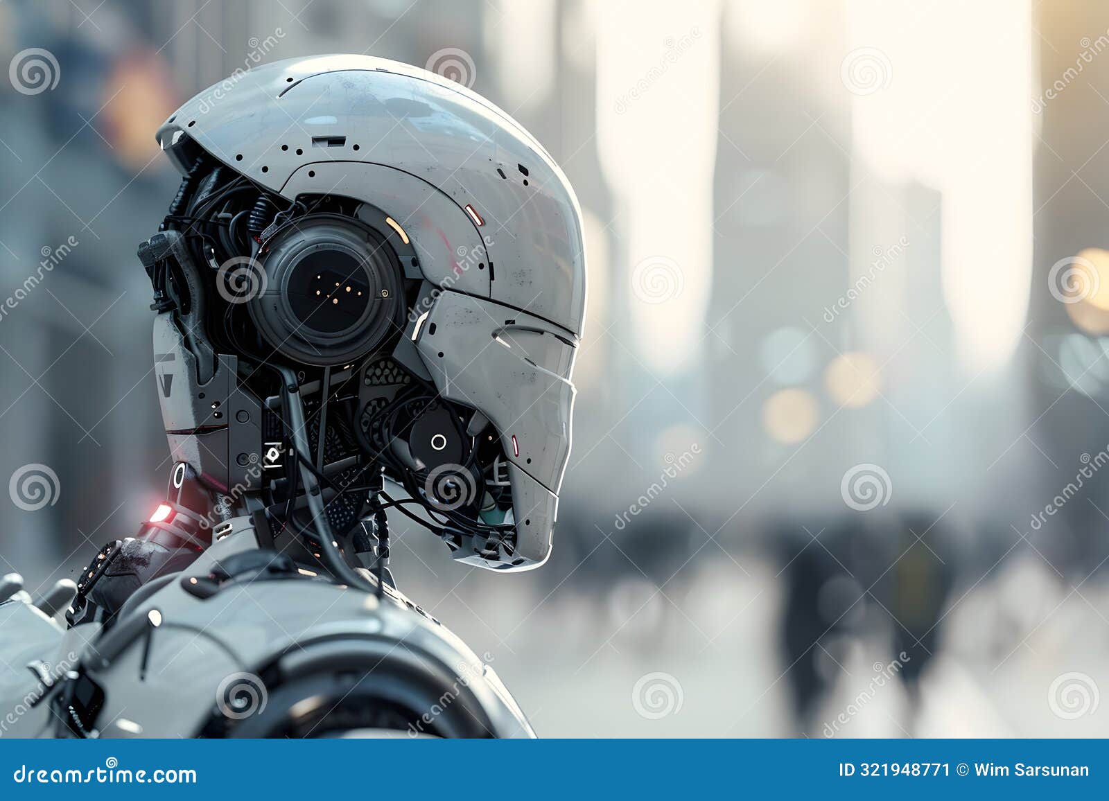 Futuristic Robotic Automaton with Advanced Digital Circuits and ...