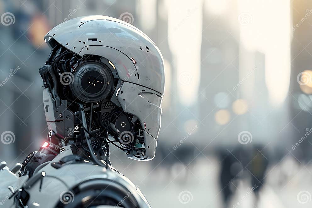 Futuristic Robotic Automaton with Advanced Digital Circuits and ...