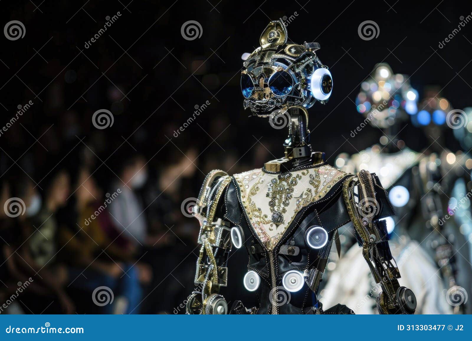 Futuristic Robotic Mannequin with a Unique Mechanical Design at an ...