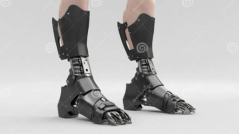 Futuristic Robotic Prosthetic Limbs Showcasing Advanced Engineering and ...