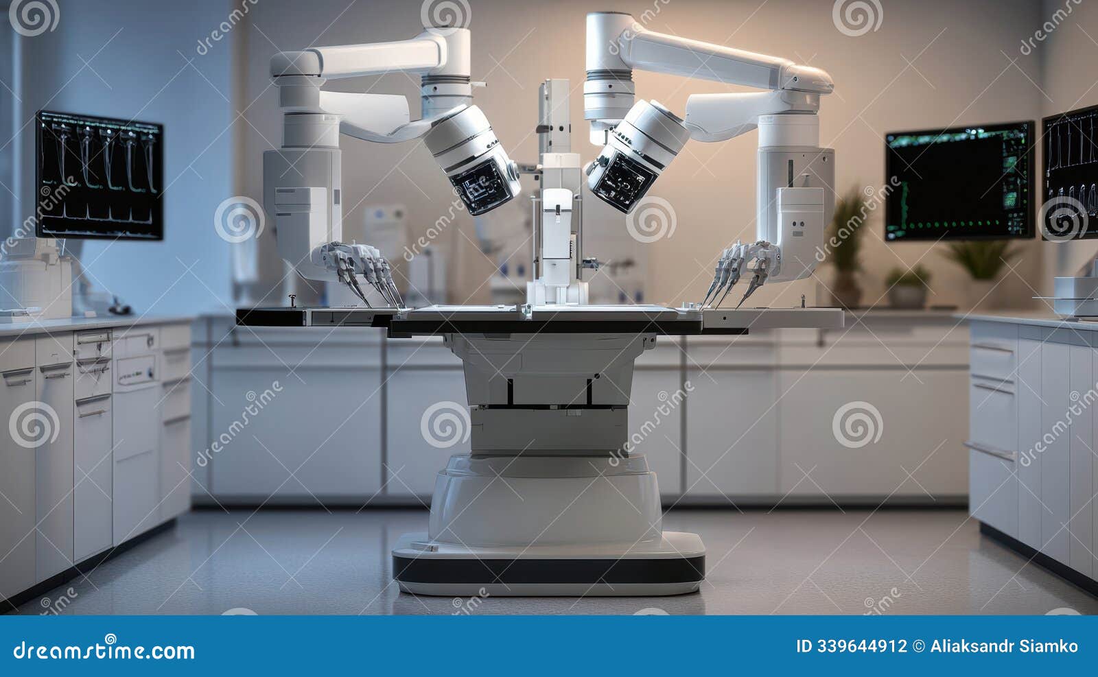 Futuristic Robotic Surgery System Performing Precise Operations with ...