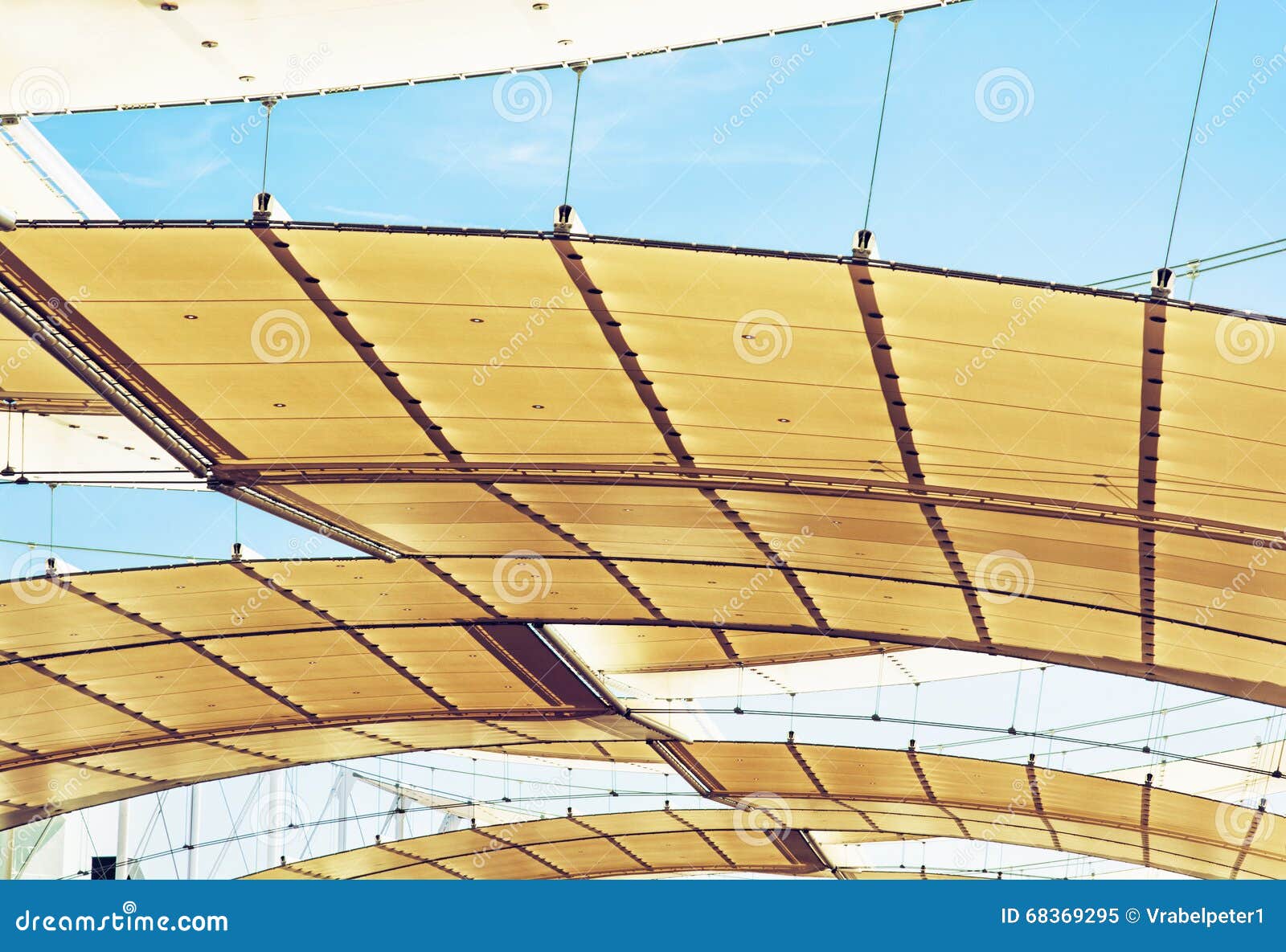 Futuristic Roof on the Exhibition Space Stock Image - Image of ...