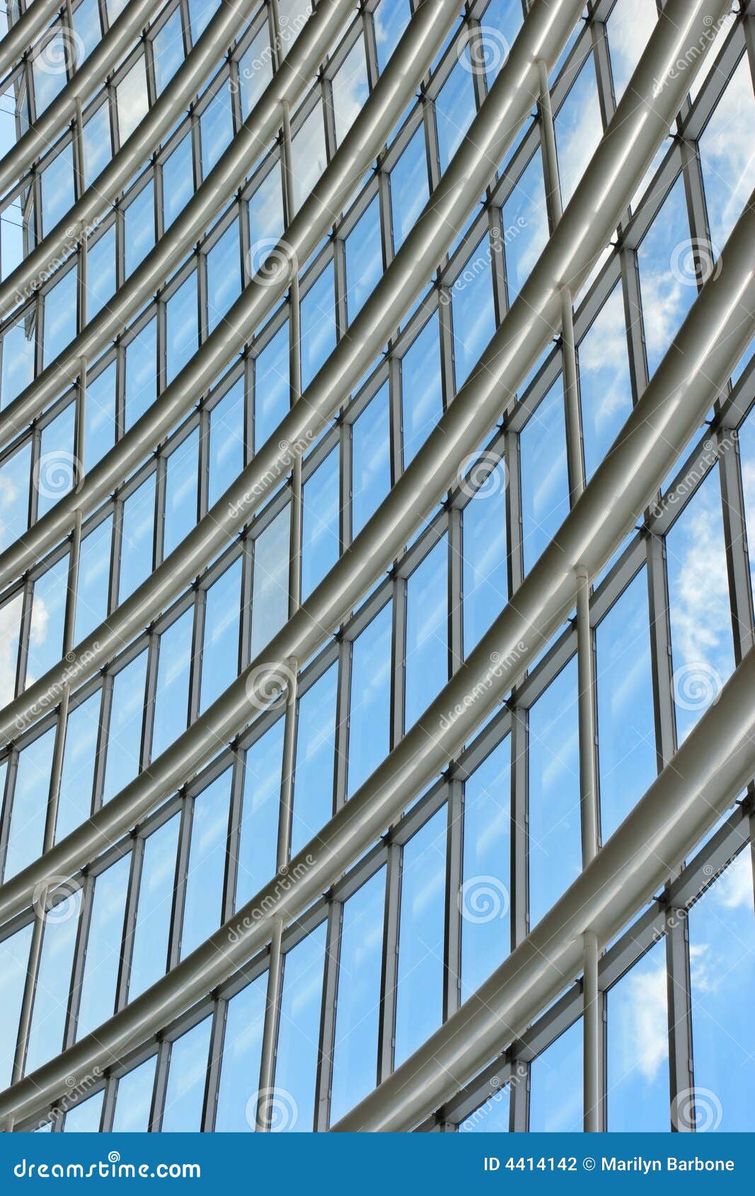 Futuristic Roof Span stock photo. Image of curved, panes - 4414142