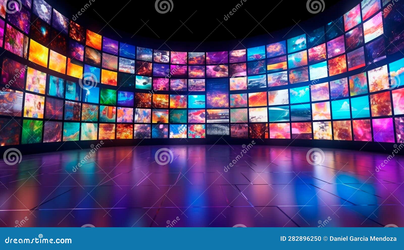 A Futuristic Room Adorned with an Array of Monitors and Screens ...