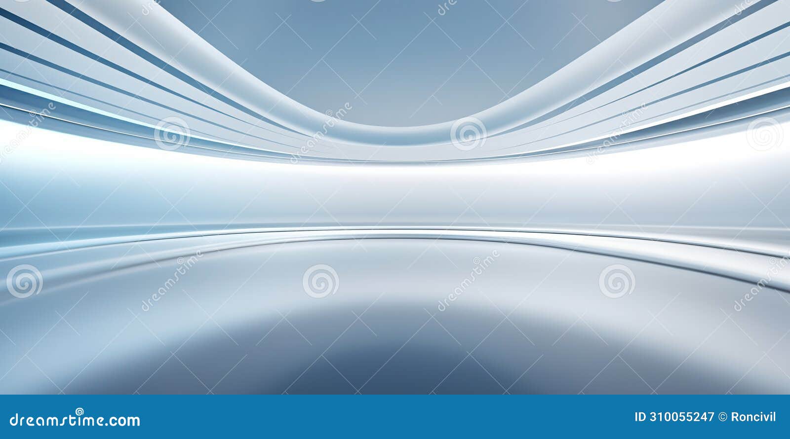 Futuristic Room or Showroom for Background Stock Illustration ...