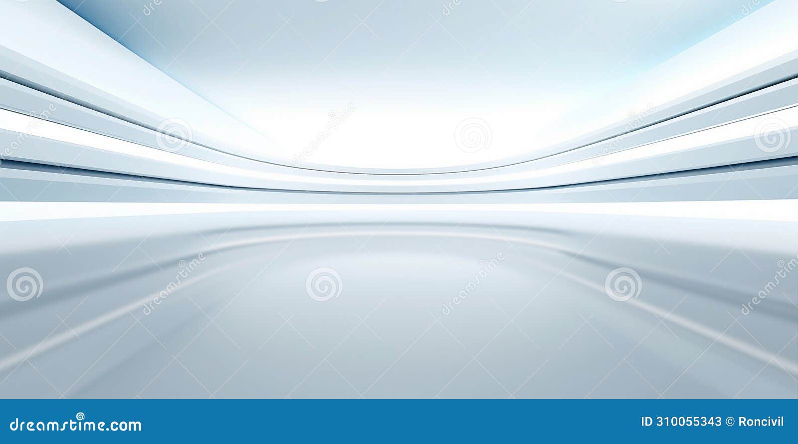 Futuristic Room or Showroom for Background Stock Illustration ...