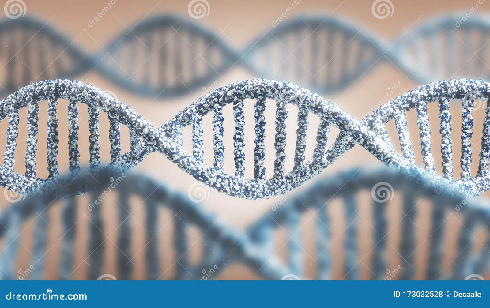 Futuristic Rotating Dna Strand with Genetic Codes and Abstract Geometry ...