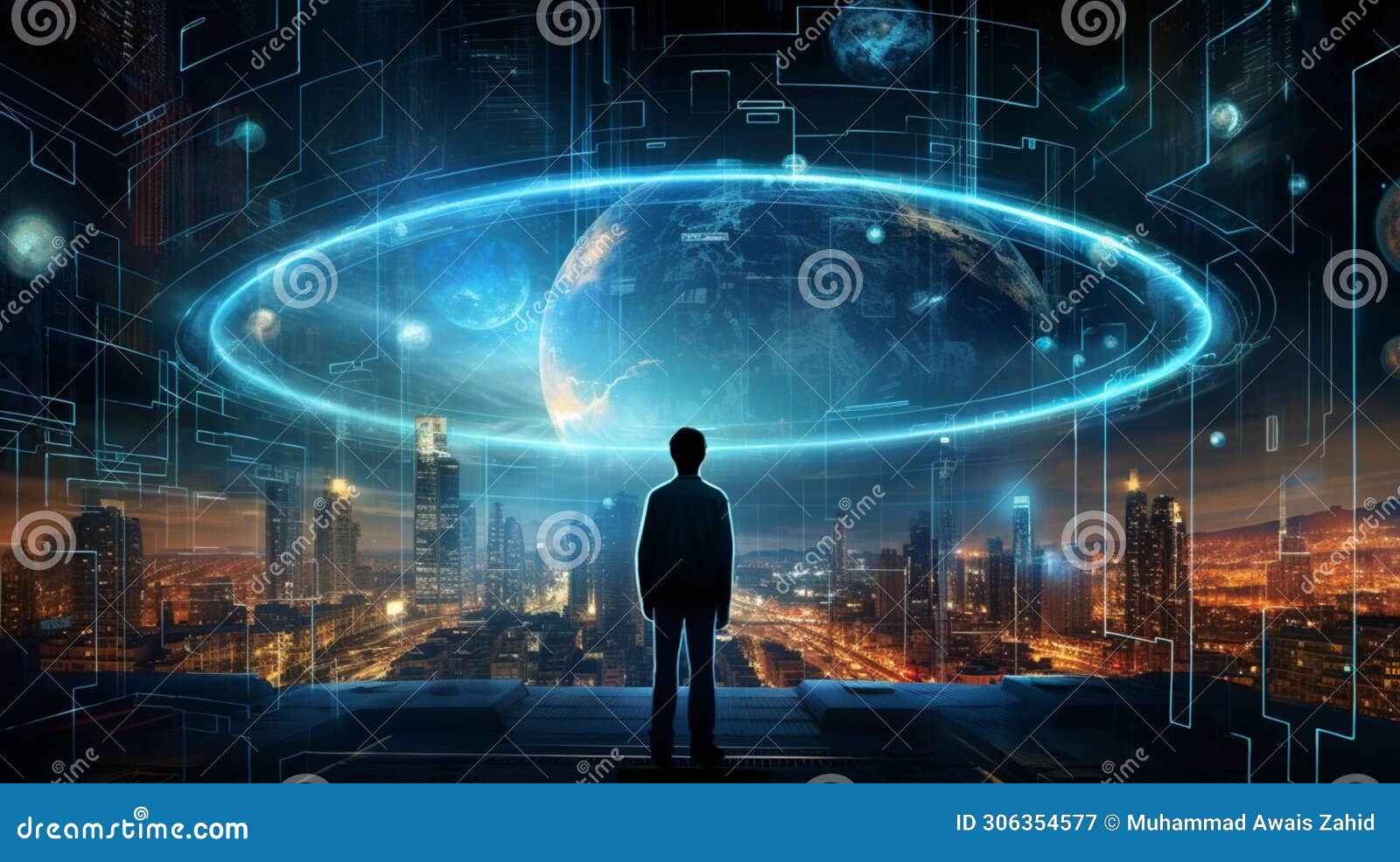 A Futuristic Scene Featuring the Convergence of Universe Future Network ...