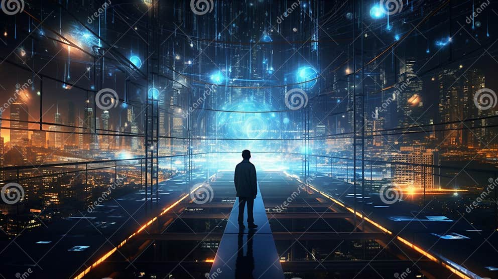 A Futuristic Scene Featuring the Convergence of Universe Future Network ...