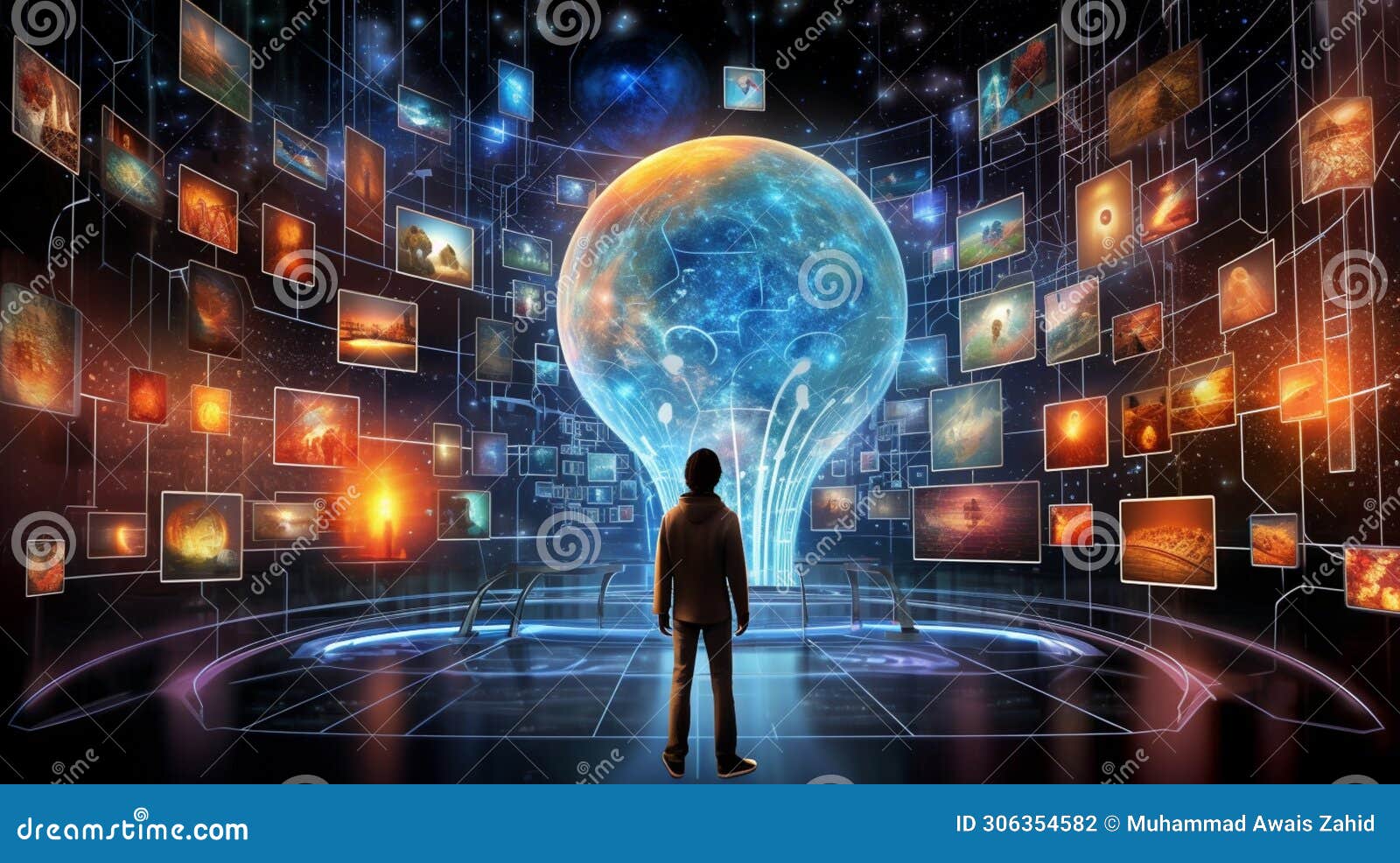 A Futuristic Scene Featuring the Convergence of Universe Future Network ...