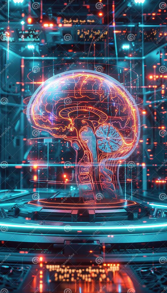 Futuristic Brain Interface with Holographic Projection for Robotic ...