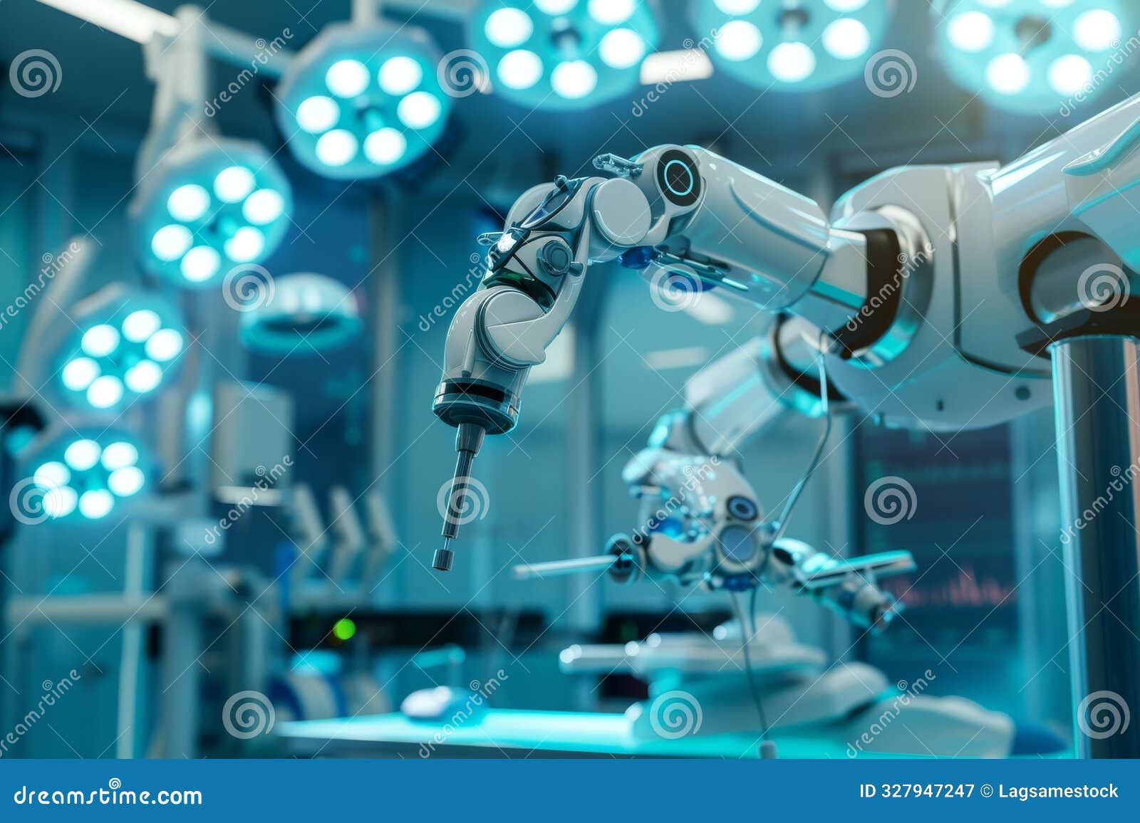 Invasive Futuristic Ladybug Robot In Moody Forest Royalty-Free Stock ...