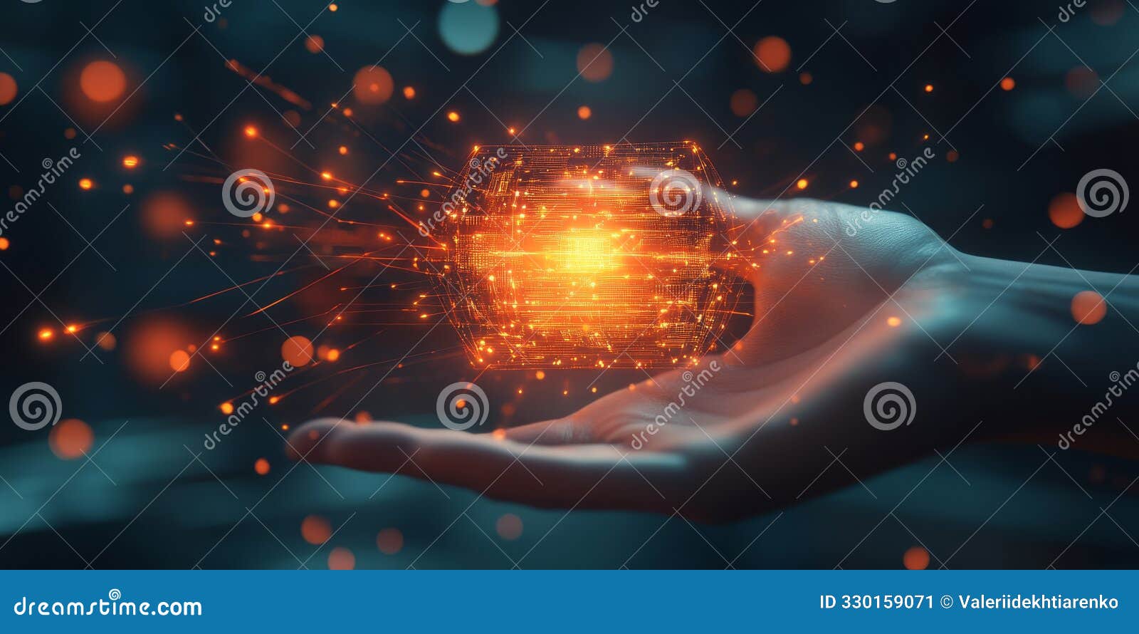 Interaction With Digital Surface. Gesture Control. 3d Visualization. VR ...