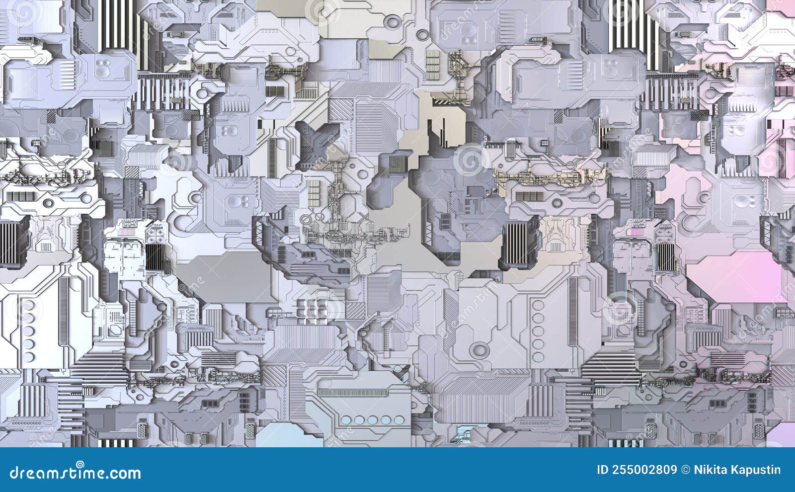 Futuristic Sci Fi Abstract Texture Background with Detailed Geometric ...