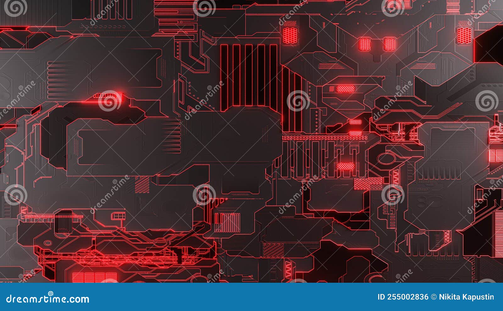 Futuristic Sci Fi Abstract Texture Background with Detailed Geometric ...