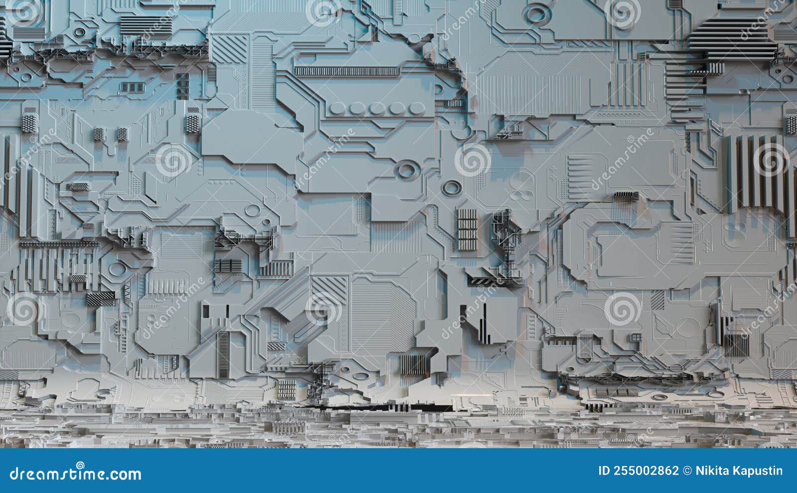 Futuristic Sci Fi Abstract Texture Background with Detailed Geometric ...