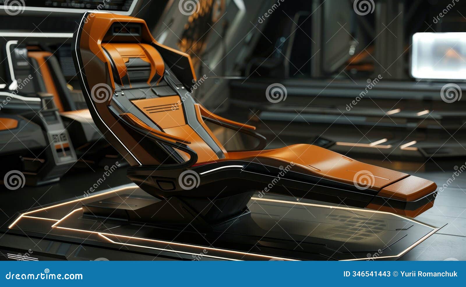 Futuristic Sci Fi Captain S Chair Showcasing Sleek Designs and Advanced ...