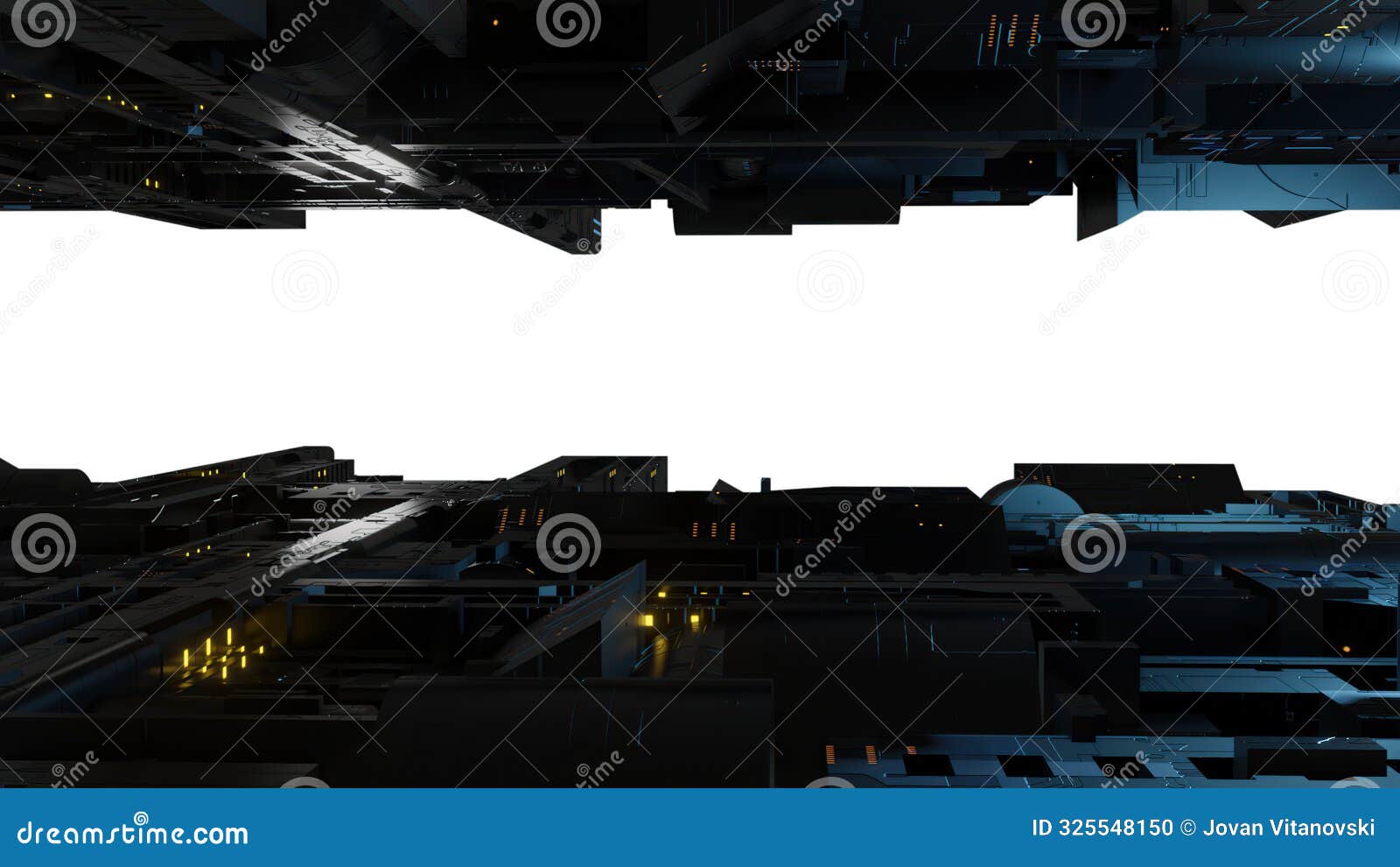 A Futuristic Sci-fi Cityscape with Intricate Architecture, Dramatic ...