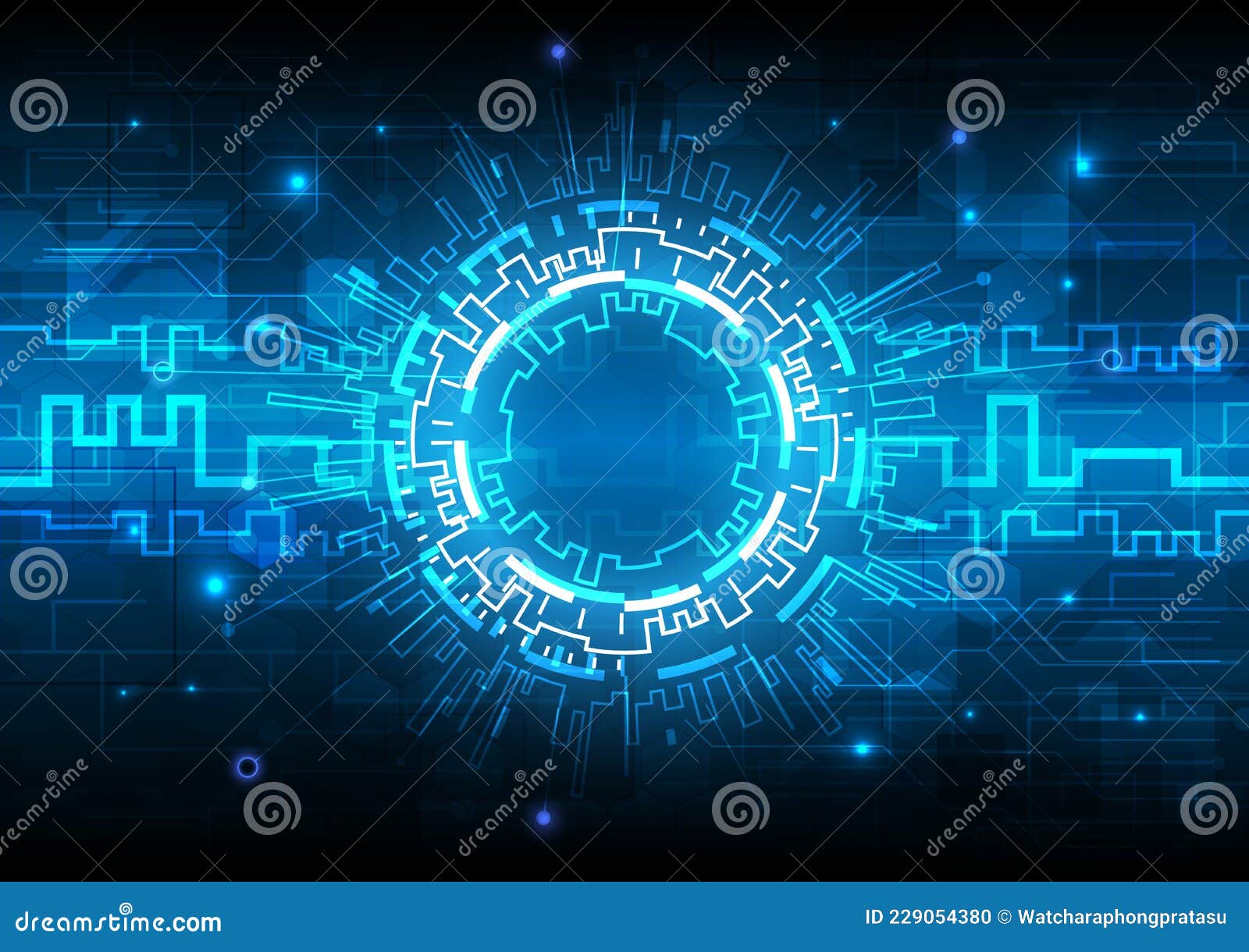 Futuristic Sci-Fi Glowing HUD Element and Particle Engineering ...