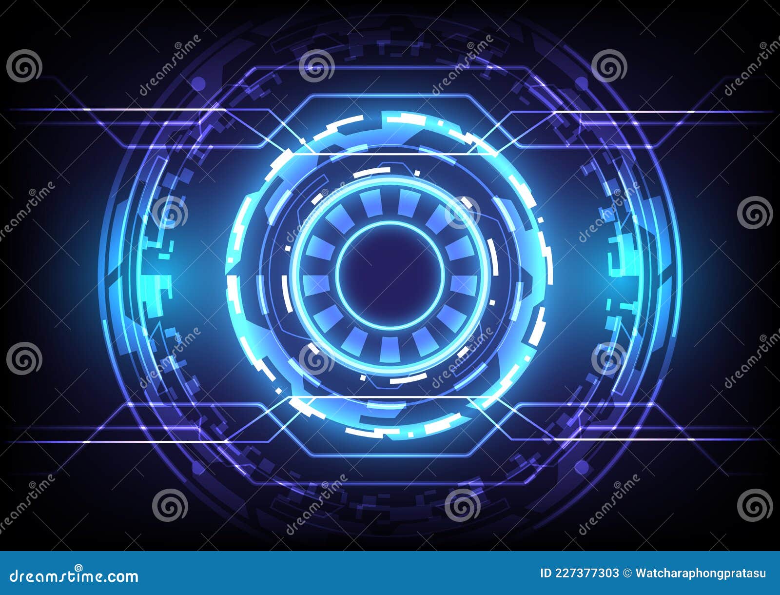Futuristic Sci-Fi Glowing HUD User. Data Engineer. Digital Infographic ...