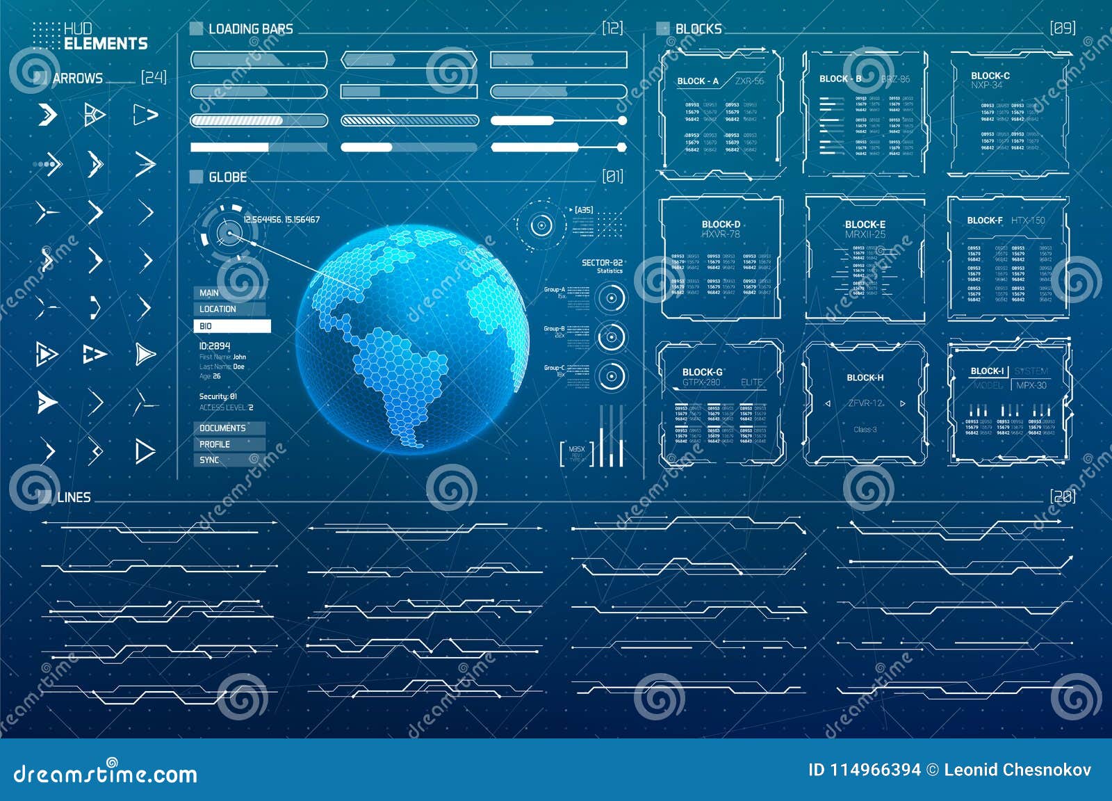 Futuristic Sci-Fi HUD Elements Set Stock Vector - Illustration of icons ... Futuristic Sci-Fi HUD Elements Set Stock Vector - Illustration of icons ...