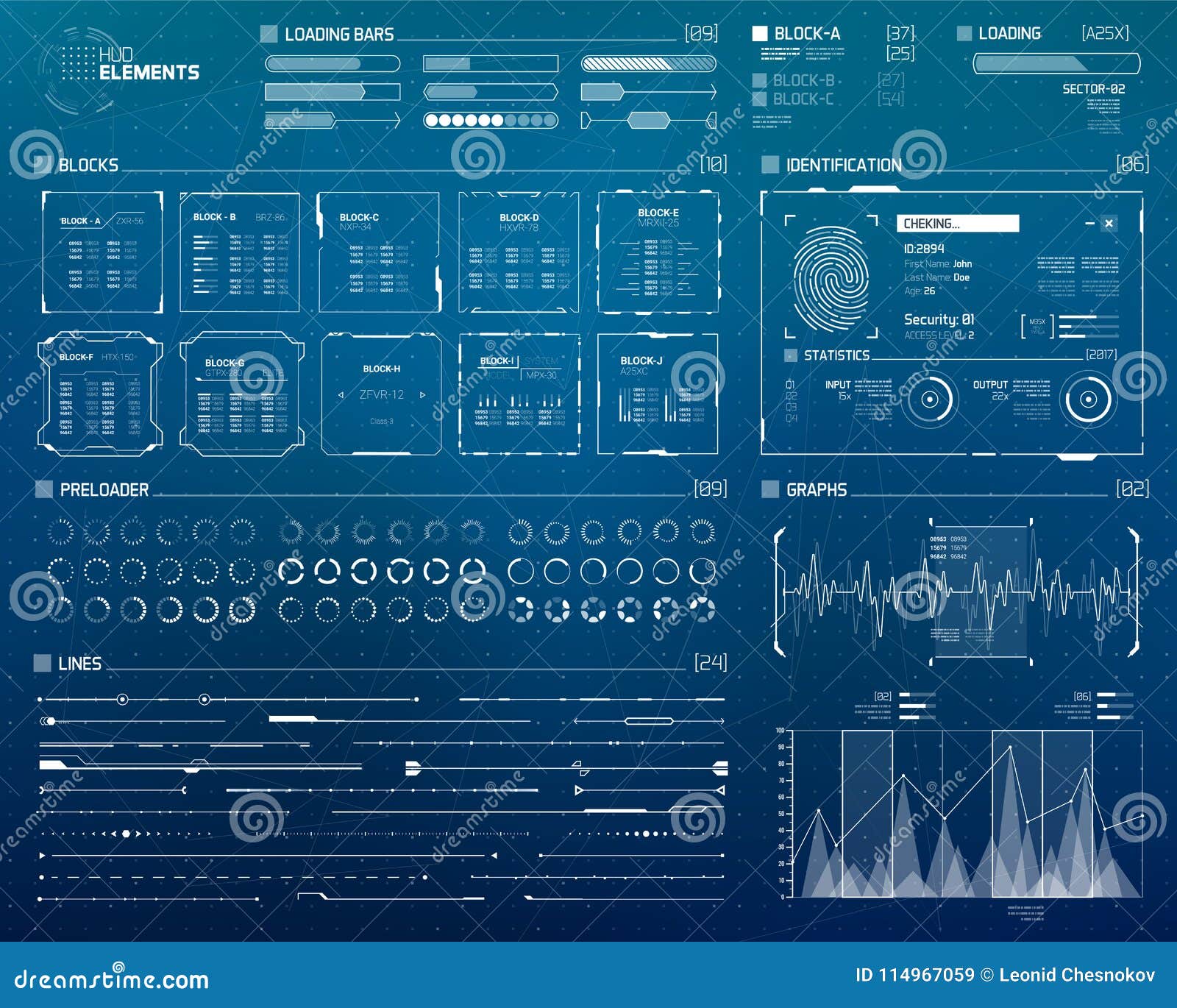 Futuristic Sci-Fi HUD Elements Set Stock Vector - Illustration of chart ... Futuristic Sci-Fi HUD Elements Set Stock Vector - Illustration of chart ...