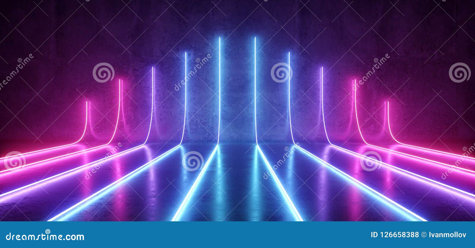 Futuristic Sci-Fi Modern Empty Stage Reflective Concrete Room Wi Stock ... Futuristic Sci-Fi Modern Empty Stage Reflective Concrete Room Wi Stock ...
