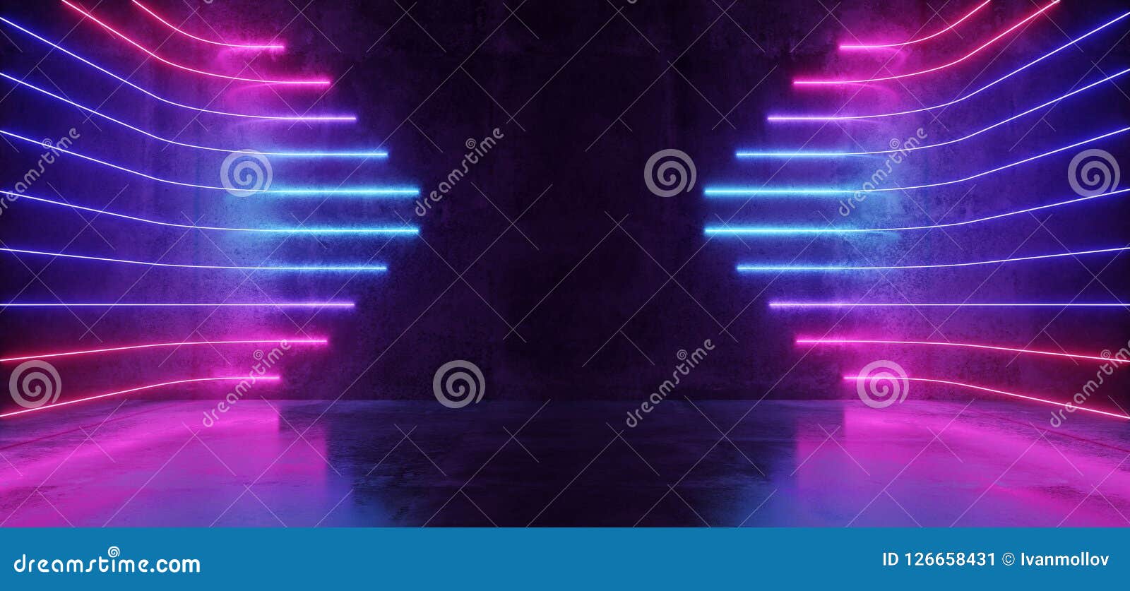 Futuristic Sci-Fi Modern Empty Stage Reflective Concrete Room Wi Stock ... Futuristic Sci-Fi Modern Empty Stage Reflective Concrete Room Wi Stock ...