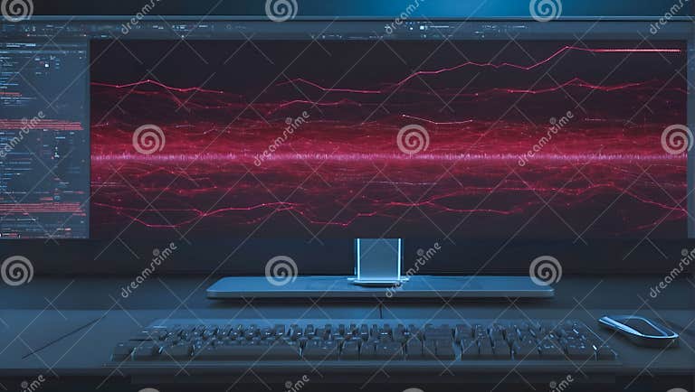 Futuristic Sci-fi Quantum Supercomputer. Suitable for Technology ...