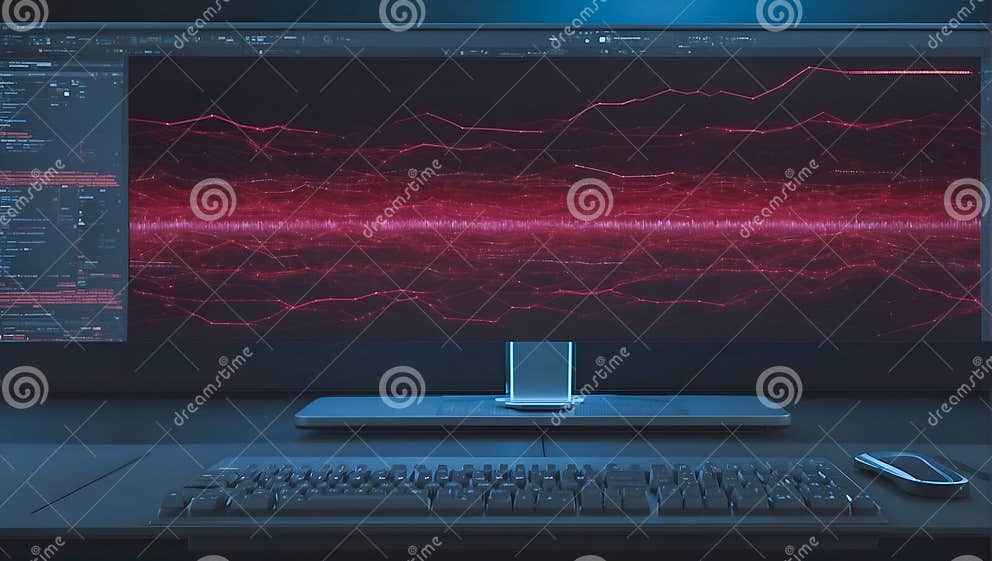 Futuristic Sci-fi Quantum Supercomputer. Suitable for Technology ...