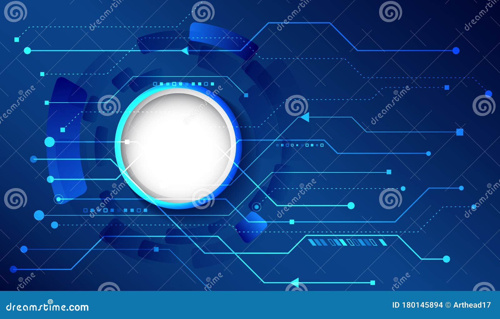 Futuristic Sci Fi Technology Background. Hi Tech Circuit Design ...