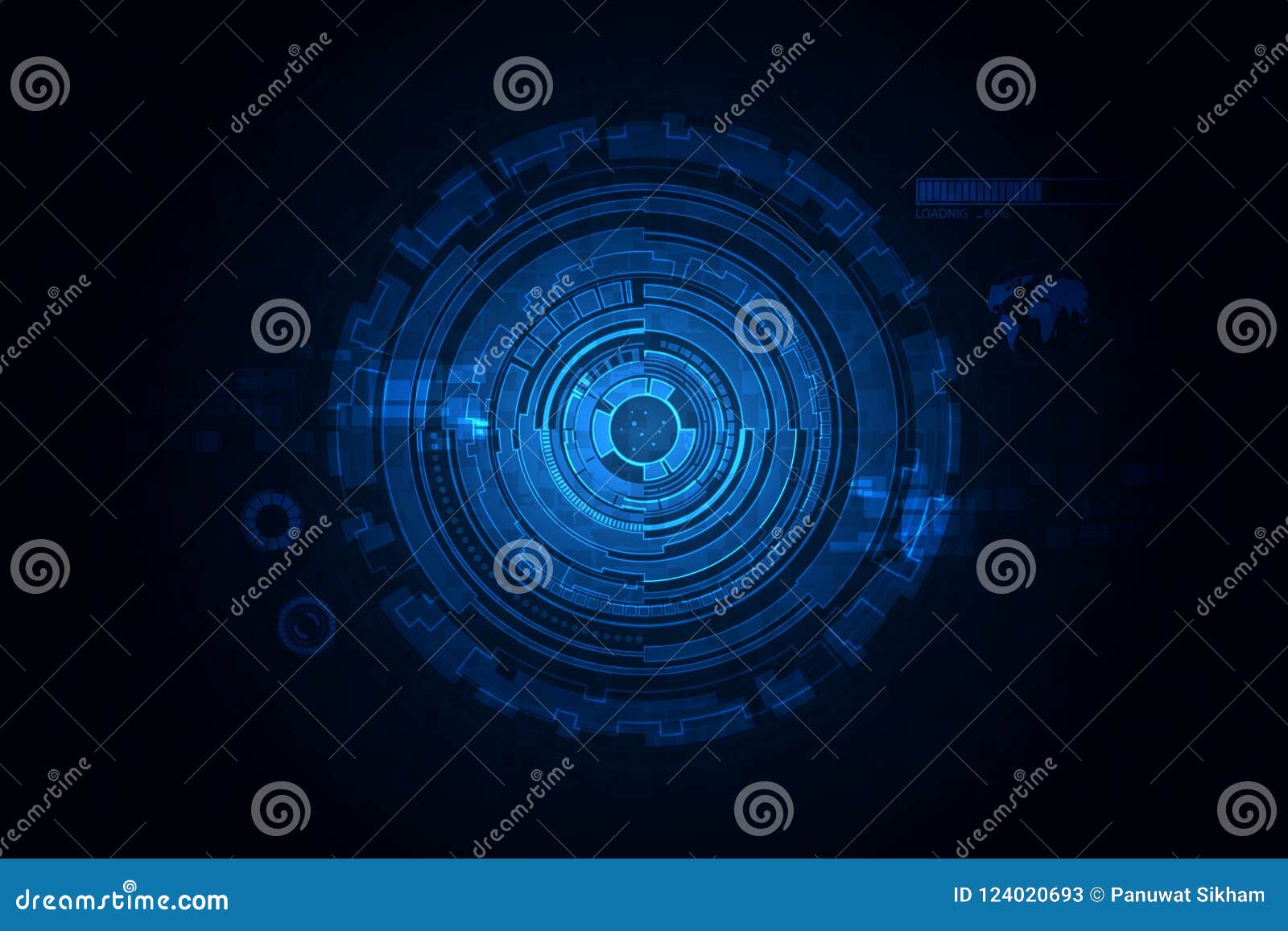 Futuristic Sci Fi Technology Pattern Concept Background Stock Vector - Illustration of ...