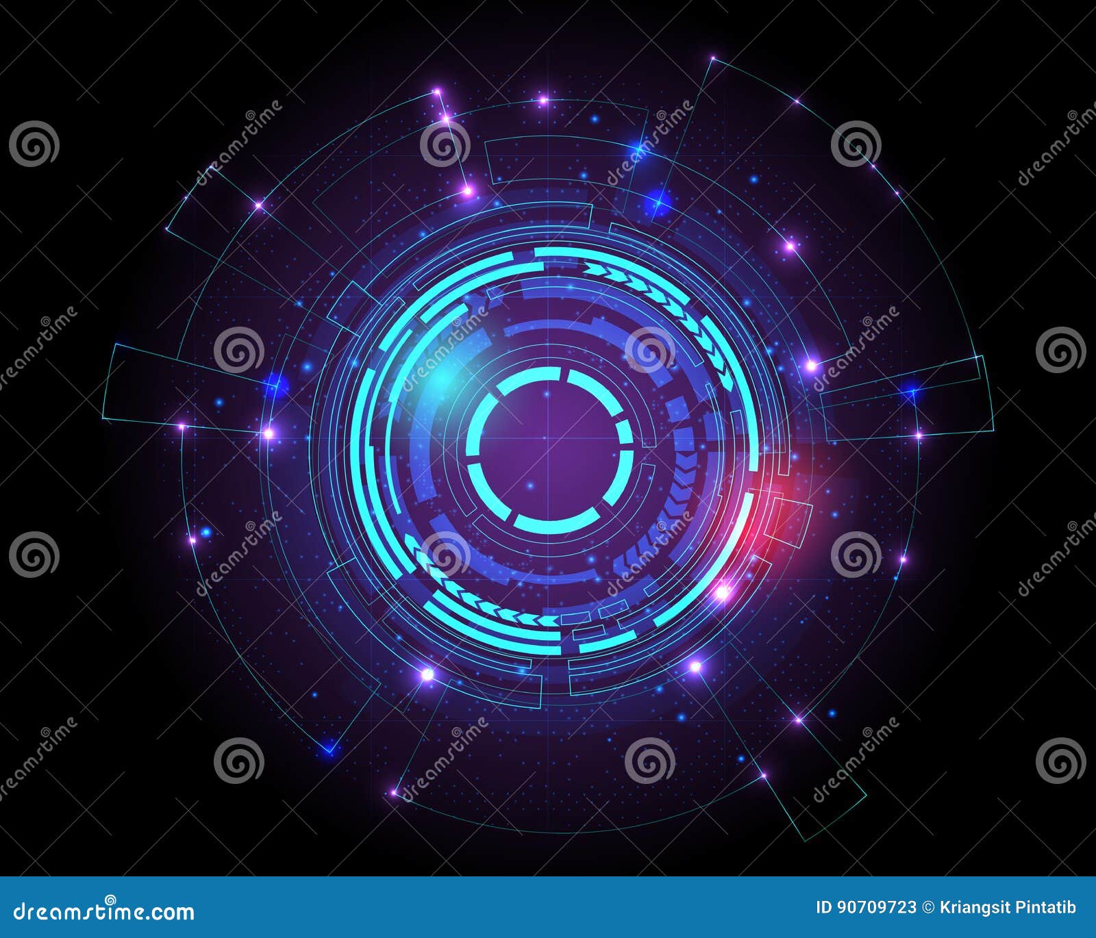 Futuristic Sci Fi Technology Pattern Concept Background, Stock ...