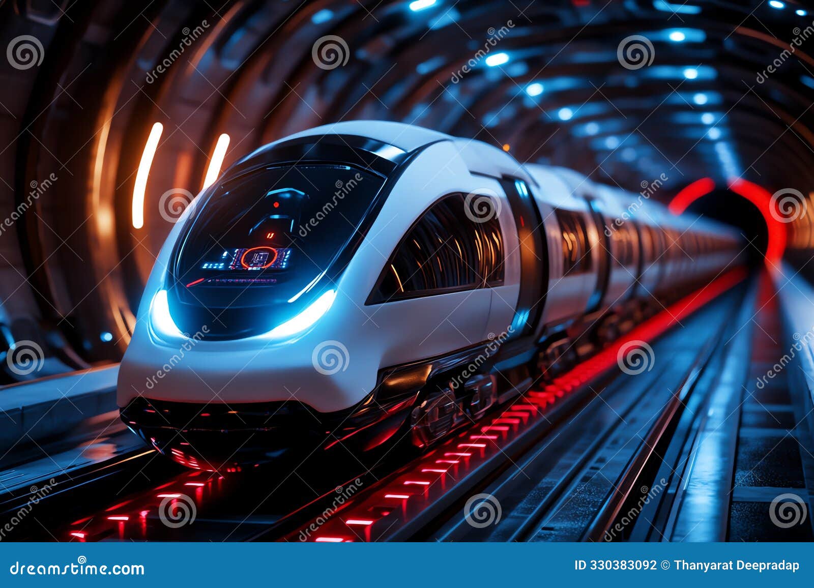 A Futuristic Sci-Fi Transportation System with Hyper-speed Trains ...