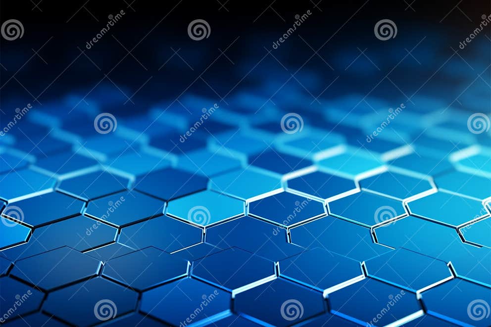 Futuristic Sci Fi Vibes Abstract Hexagonal Gradient Backdrop in ...