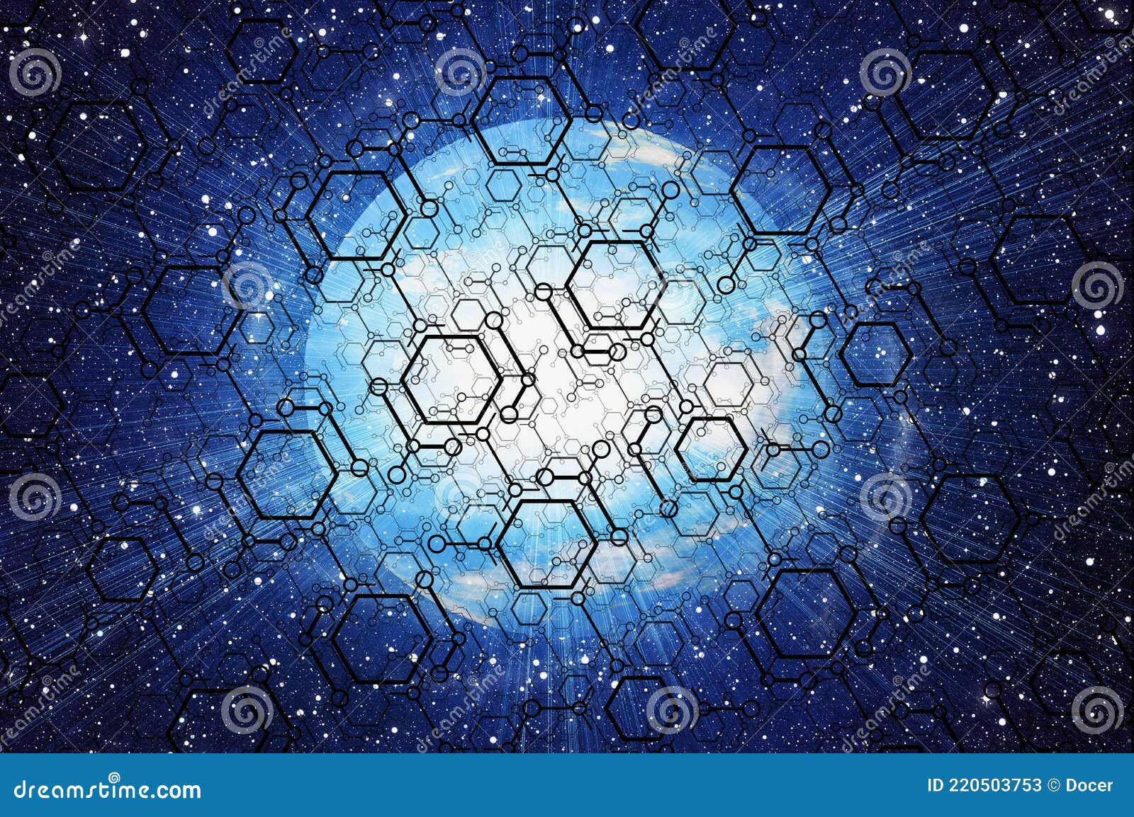 Futuristic Science Background Stock Illustration - Illustration of ...