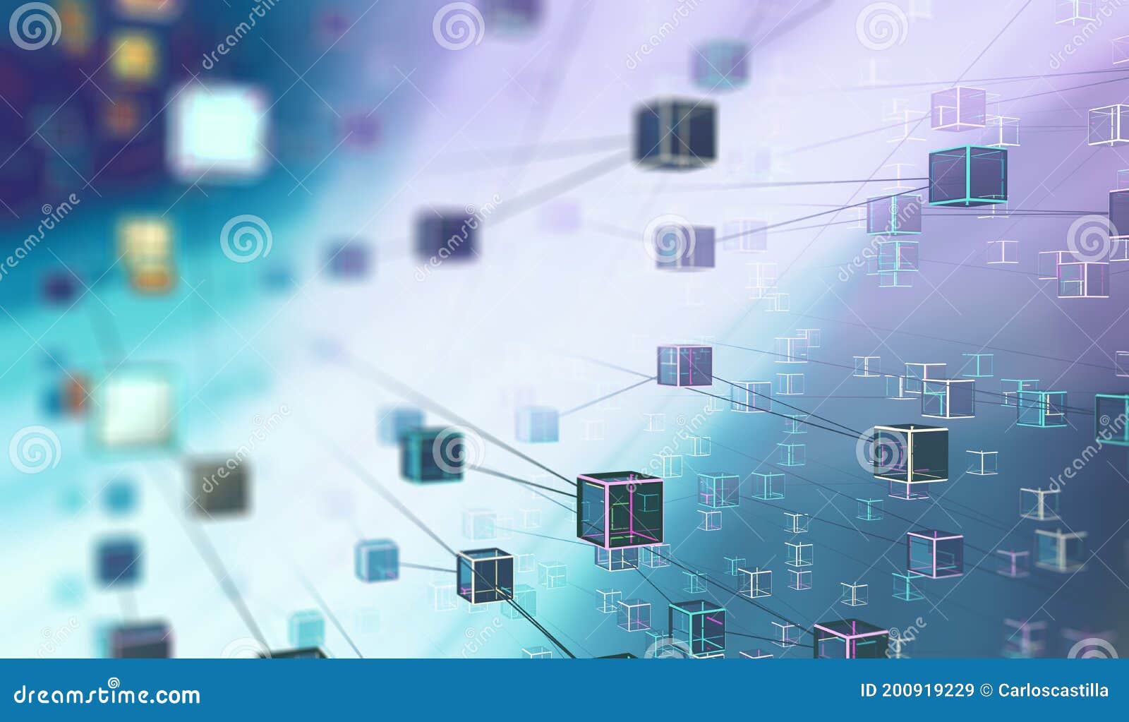 Futuristic Science and Technology Concept Background.3d Illustration ...