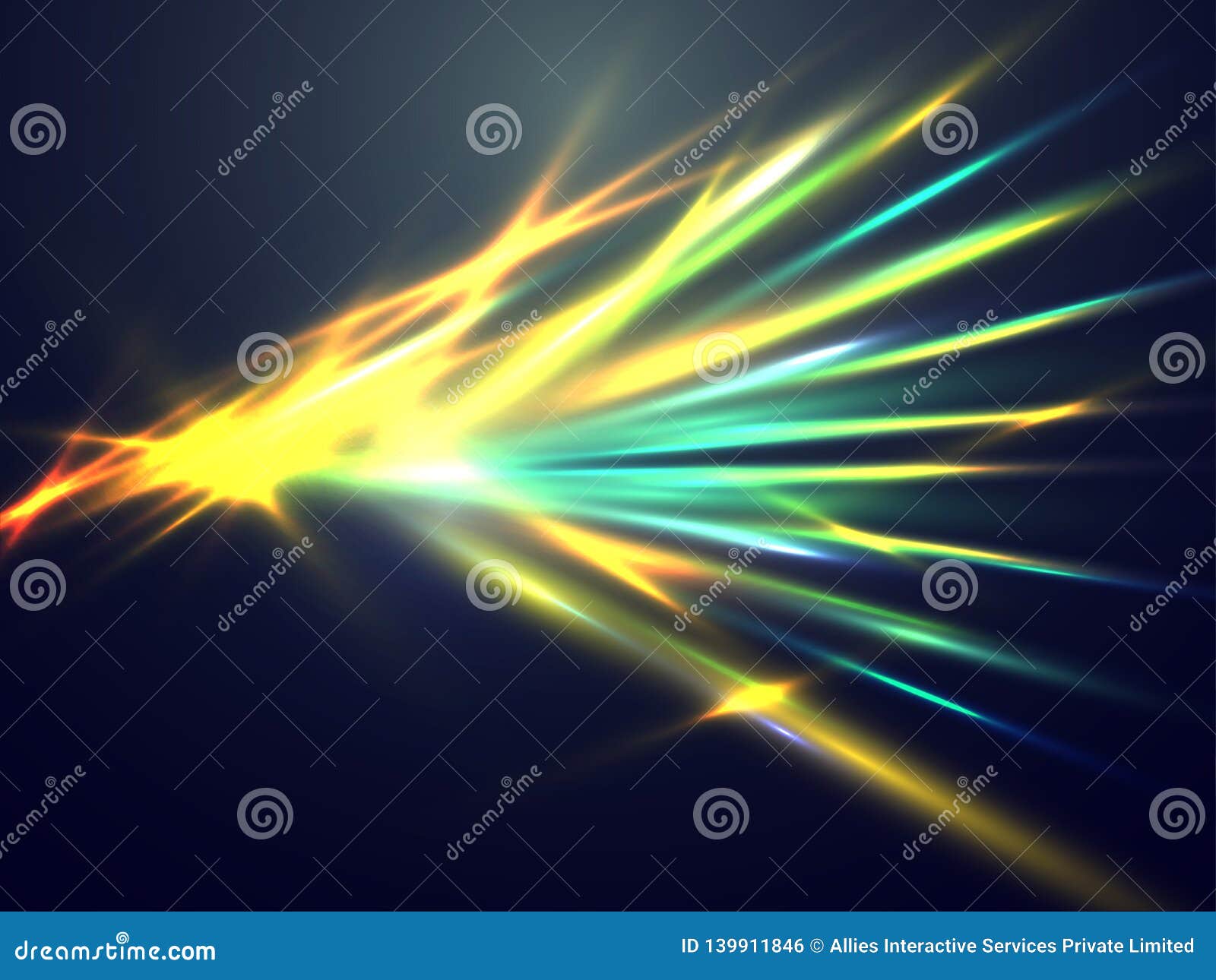 Futuristic, Science and Technology Concept, Shiny Light Rays. Stock ...