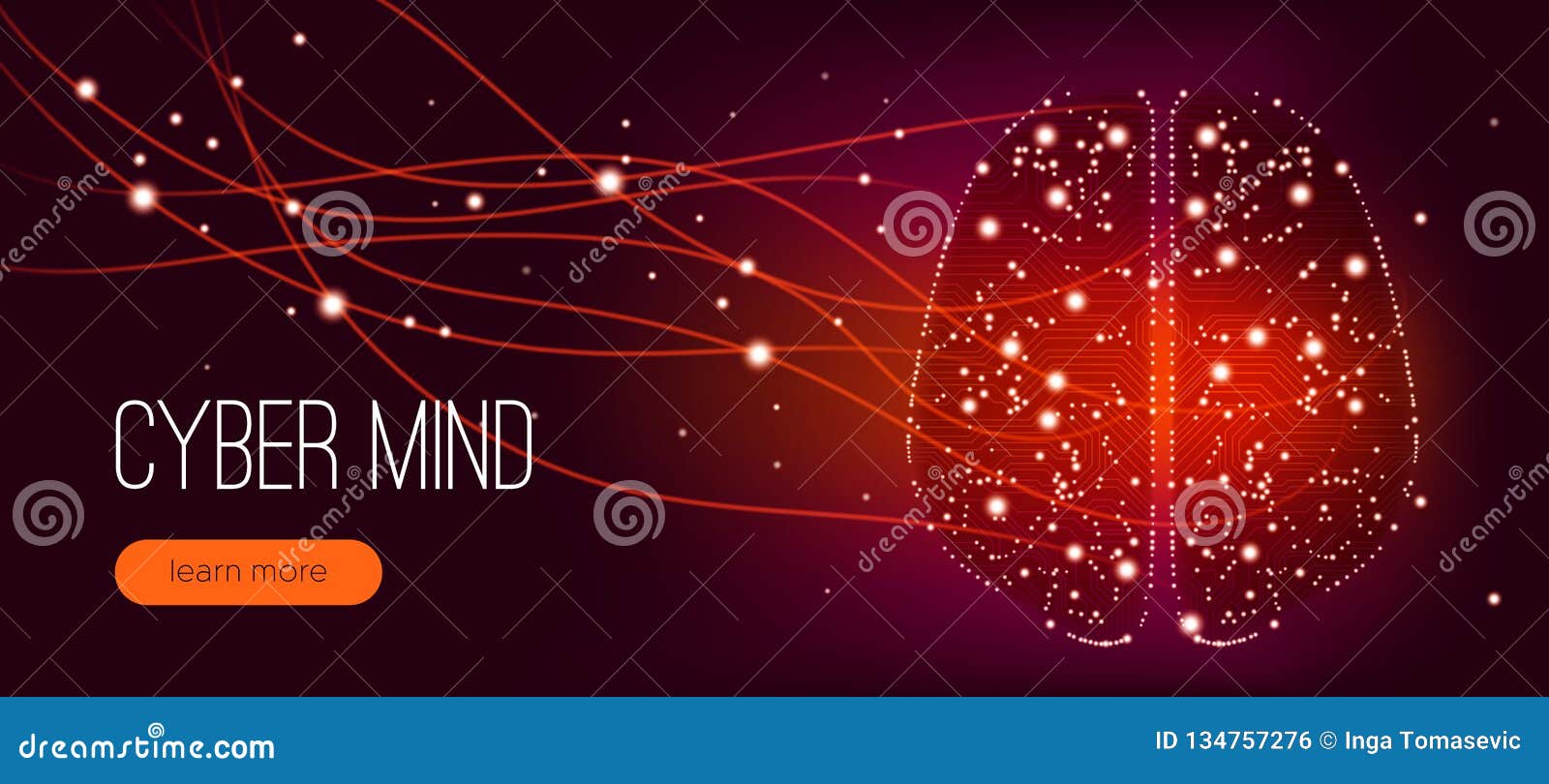 Cyber Mind Concept, Artificial Intelligence. Stock Vector ...